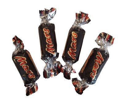 Miniature Mars - Ca. 250 stk. - Indpakket slik - Sliknet.dk